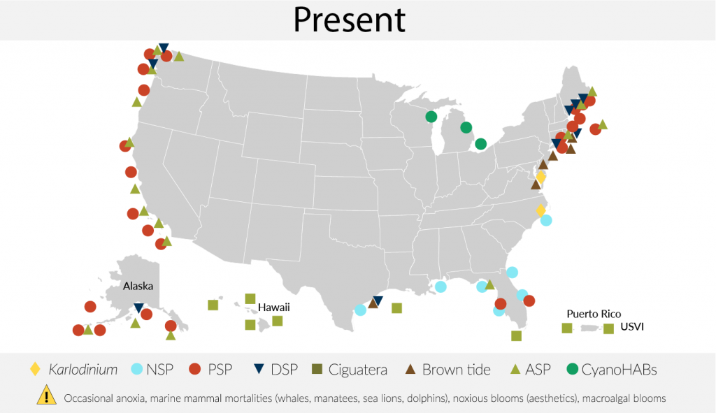 Distribution – U.S. – Harmful Algal Blooms