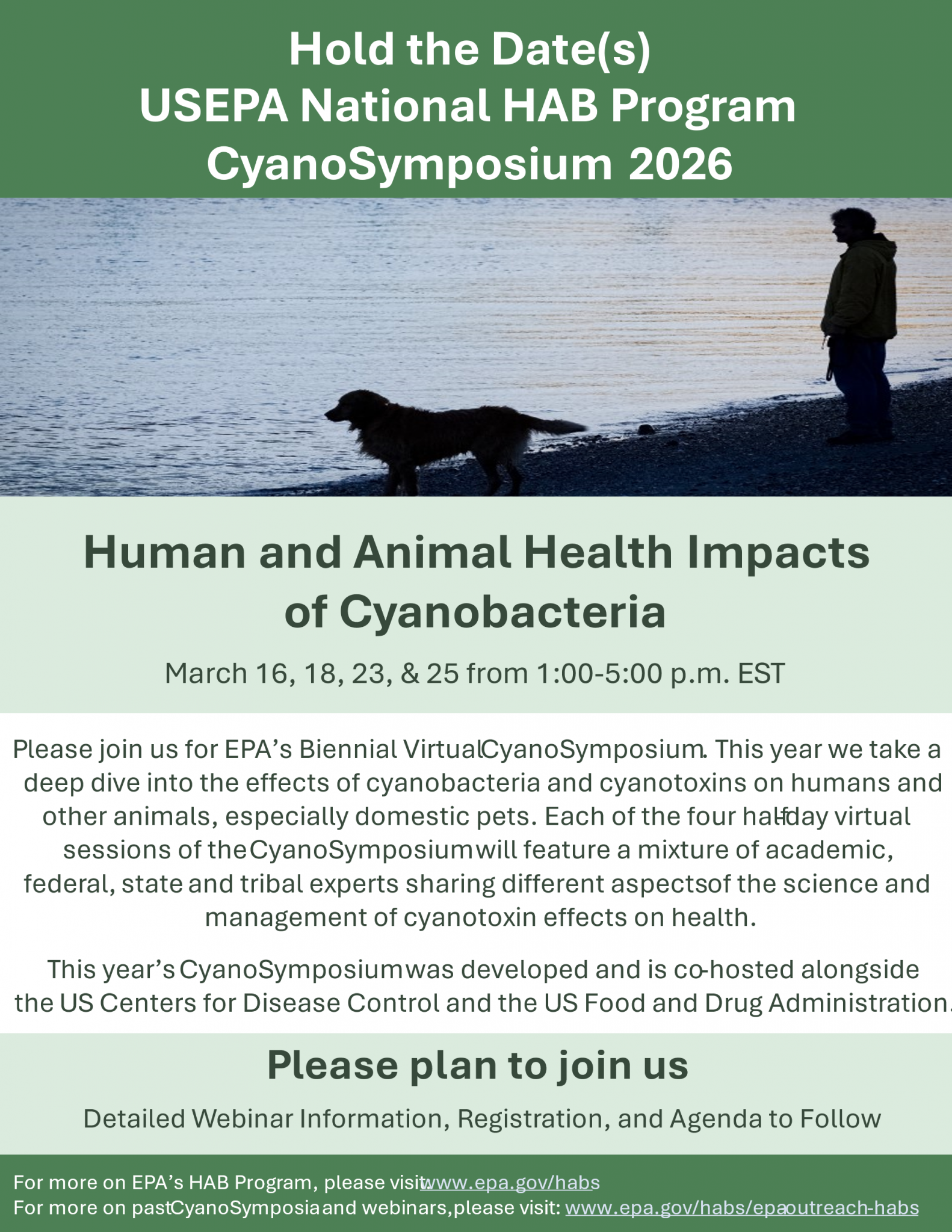 Save the date: USEPA National HAB Program CyanoSymposium March 2026 ...